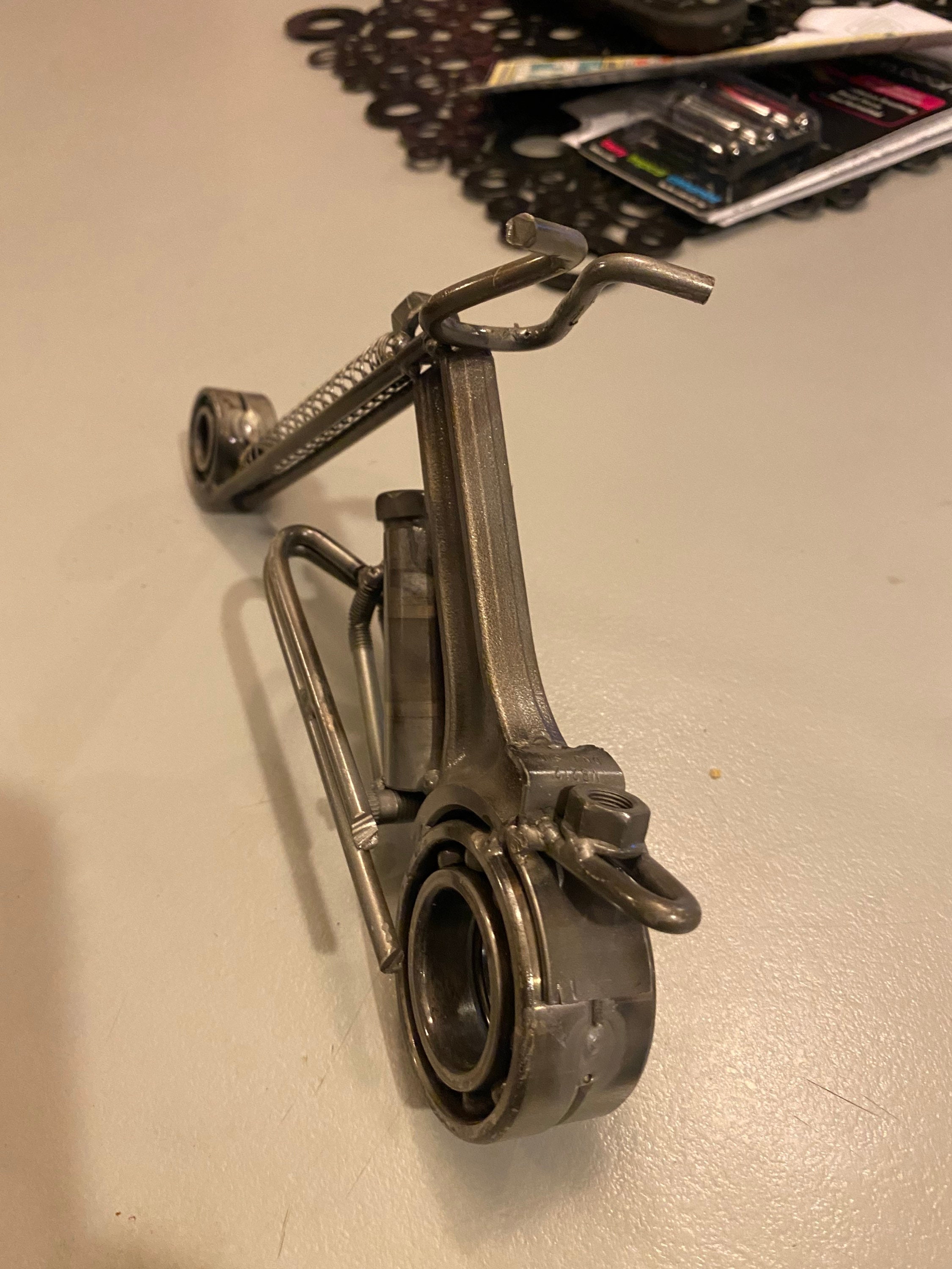 Metal Art Motorcycle Chopper - Etsy