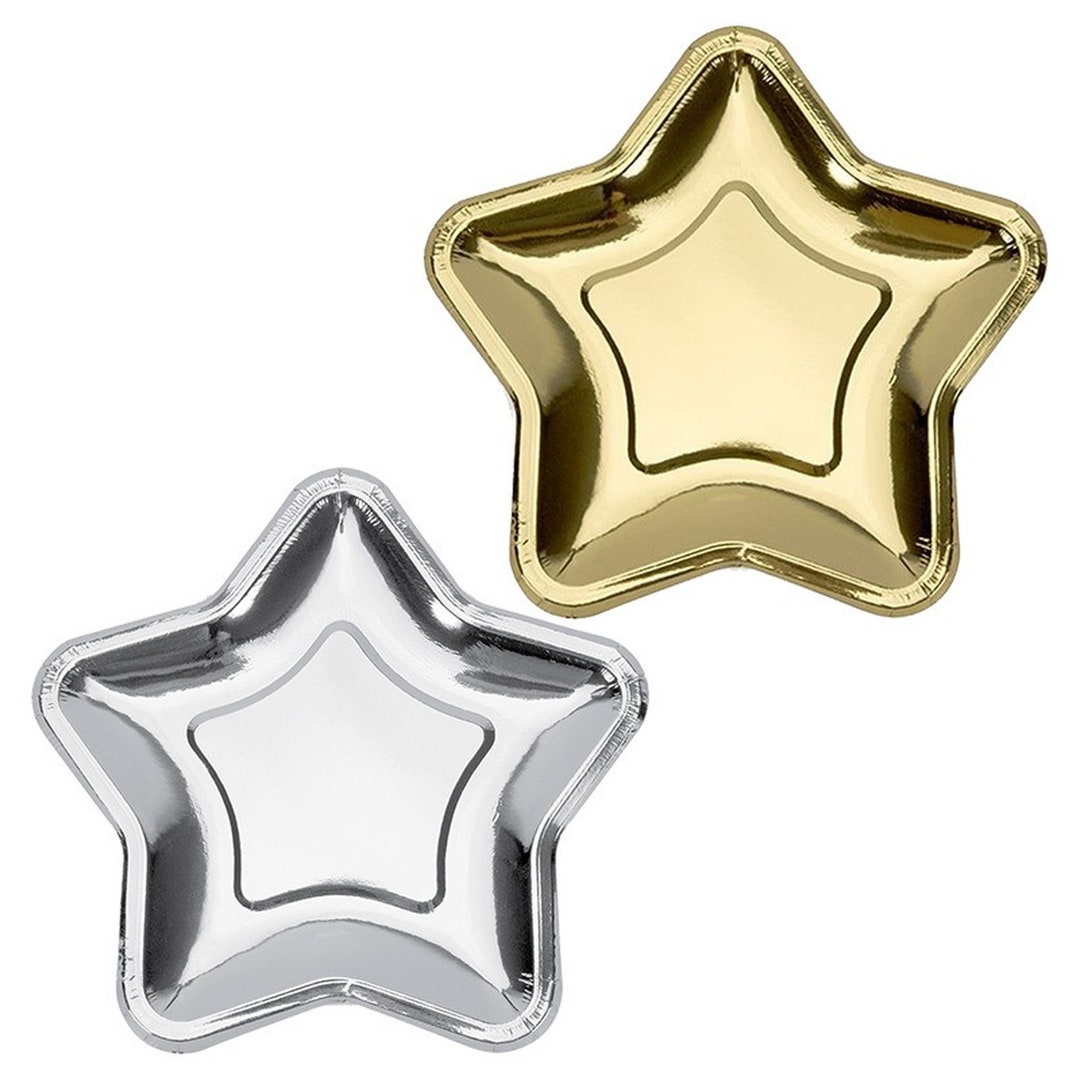 Star Shaped Paper Plates Graduation Disposable Tableware Party Plate ...