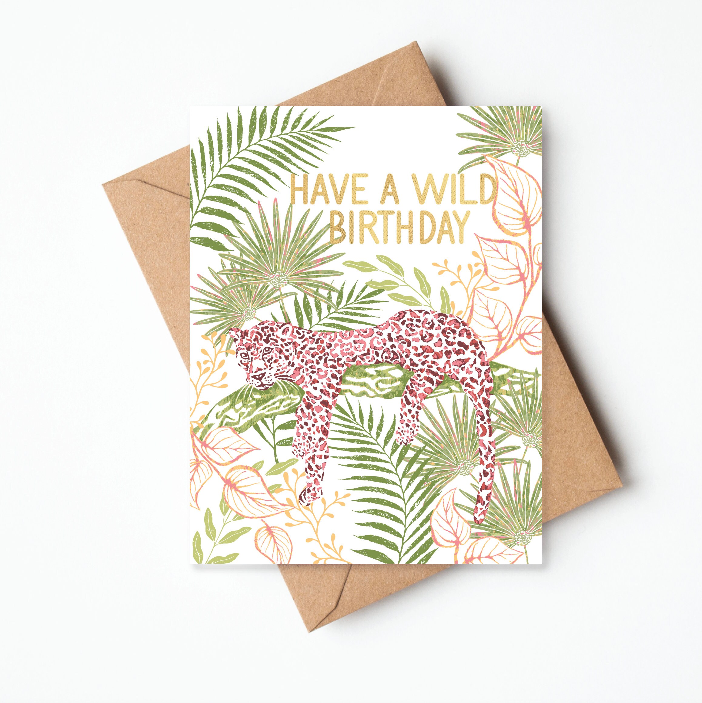 Have a Wild Birthday Card Jungle Greeting Card Jungle - Etsy