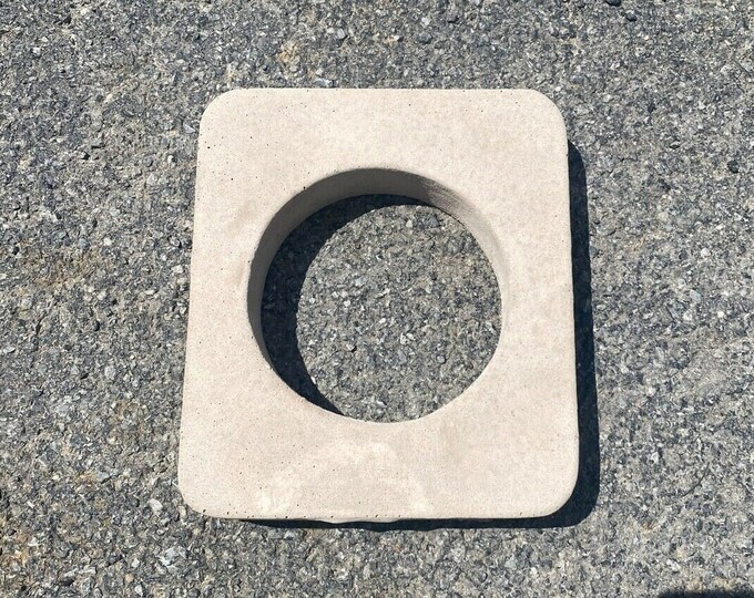 Single Gang CIRCLE Receptacle Outlet Box Smooth Manufactured Stone ...