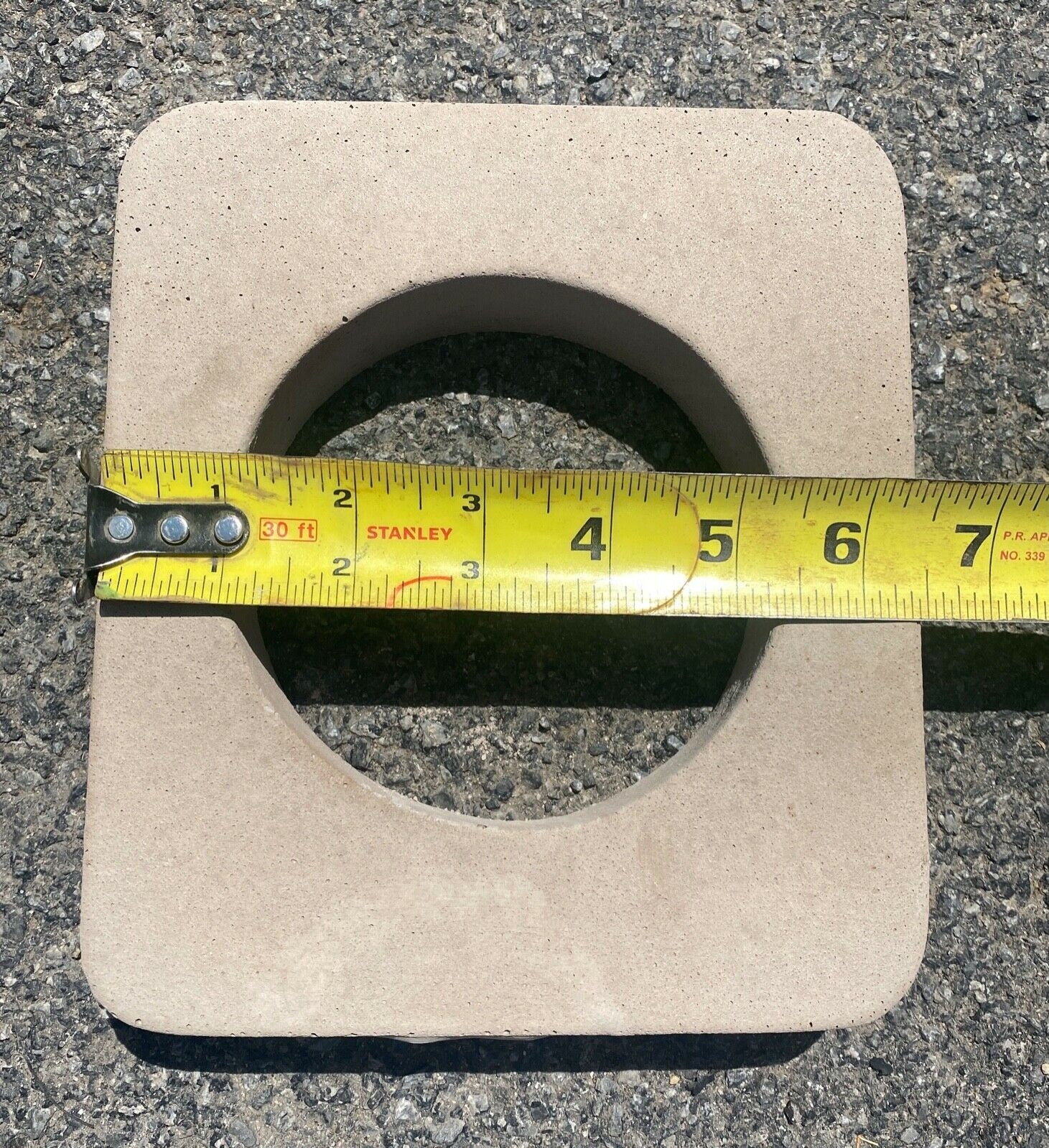 Single Gang CIRCLE Receptacle Outlet Box Smooth Manufactured Stone ...