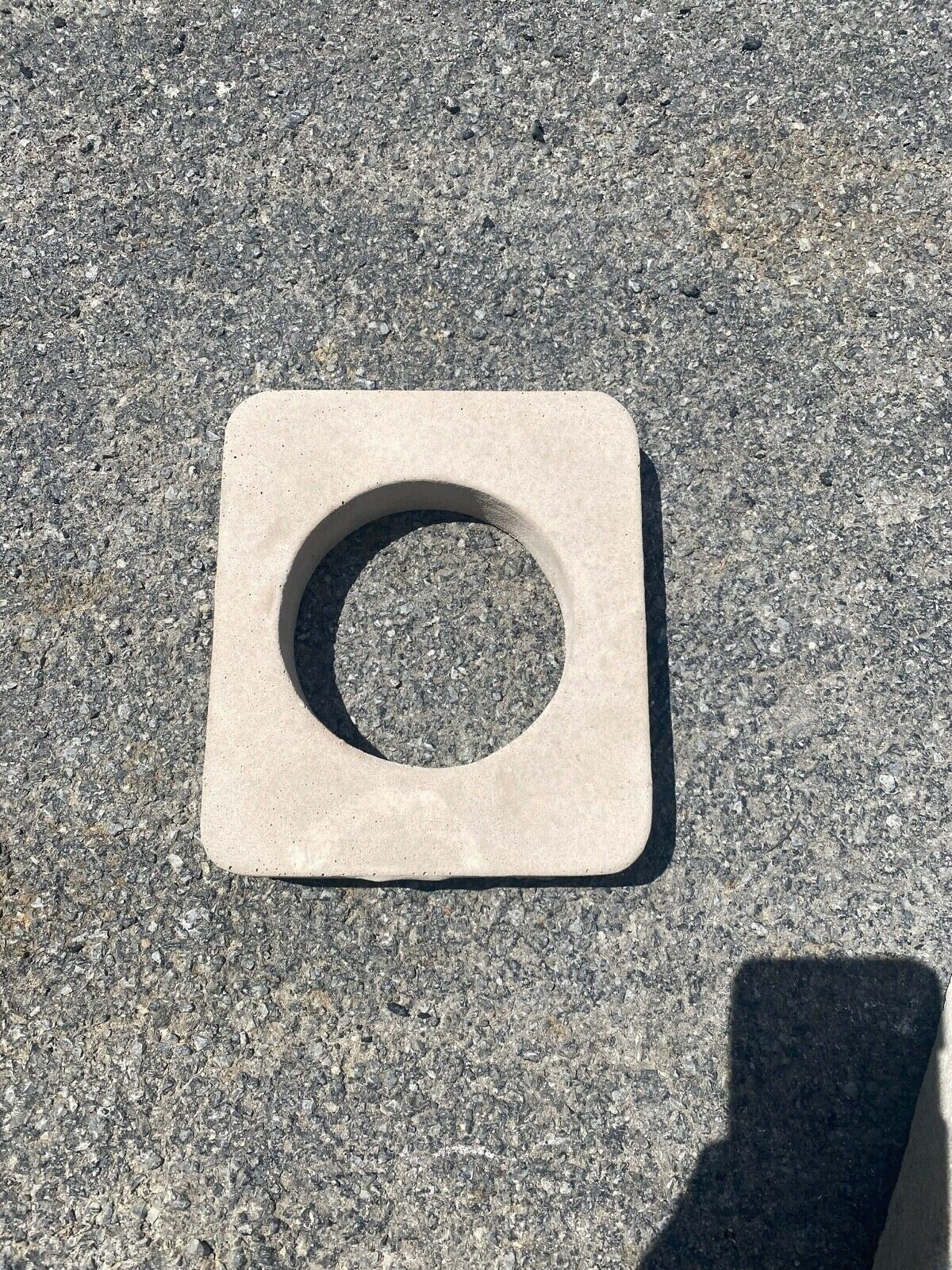 Single Gang CIRCLE Receptacle Outlet Box Smooth Manufactured Stone ...