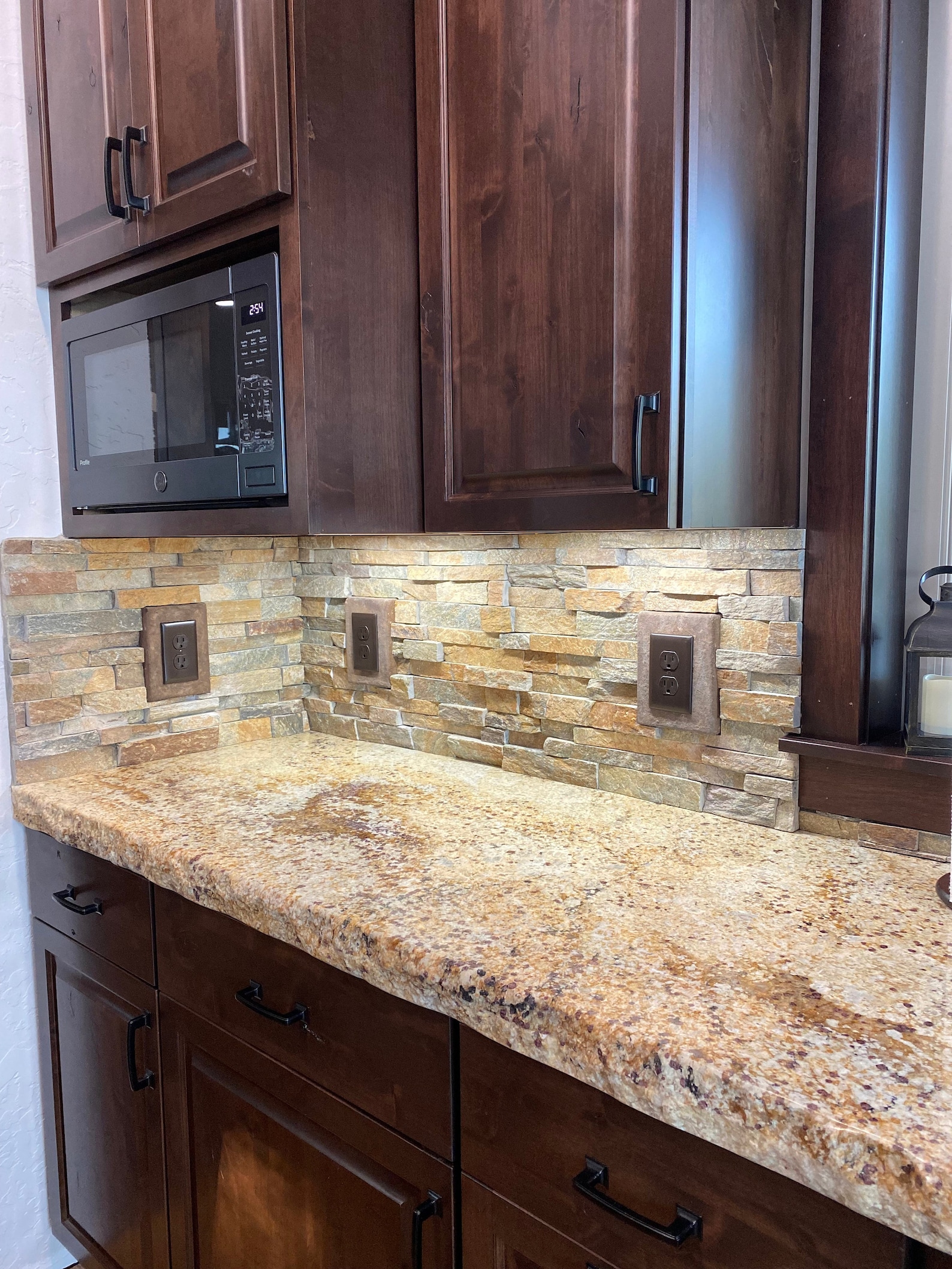 Single Gang Receptacle Outlet Box Textured Manufactured Stone Veneer - Etsy