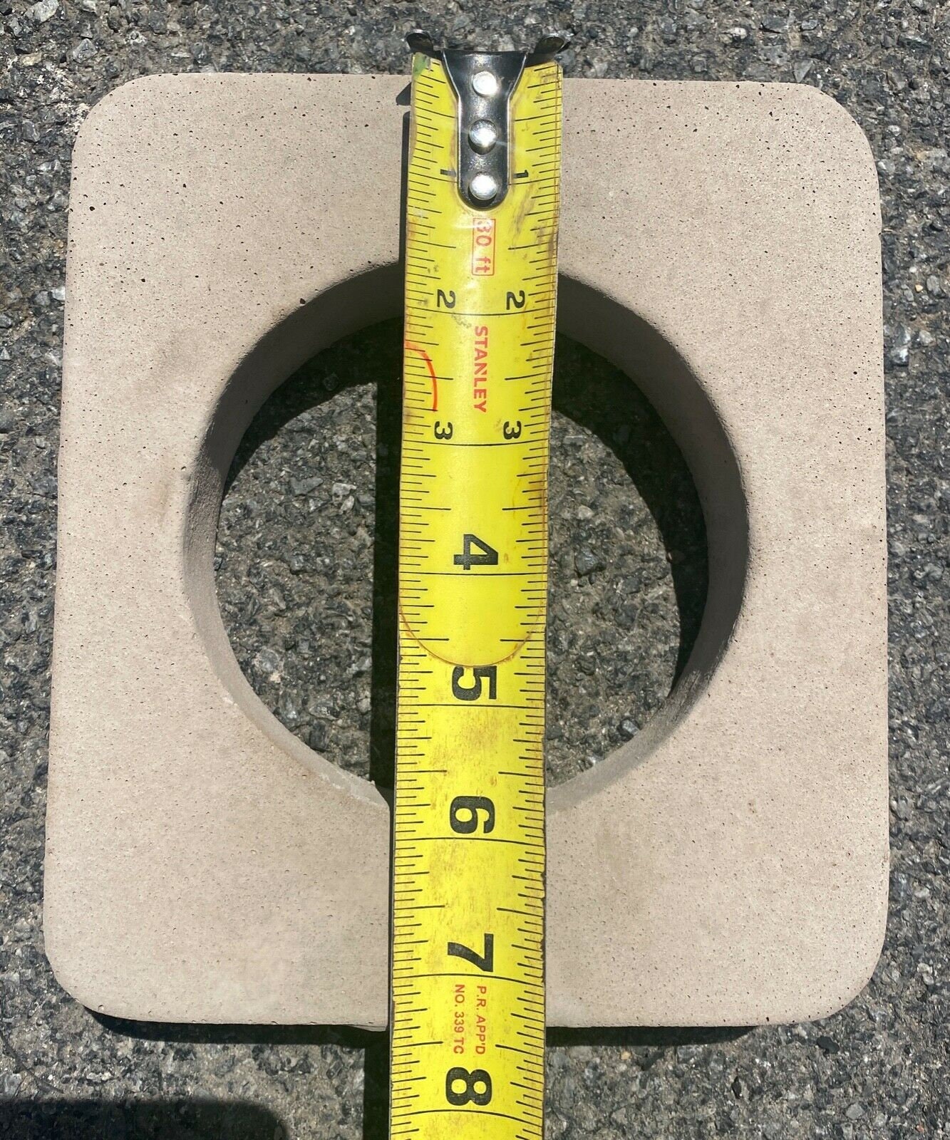 Single Gang CIRCLE Receptacle Outlet Box Smooth Manufactured Stone ...