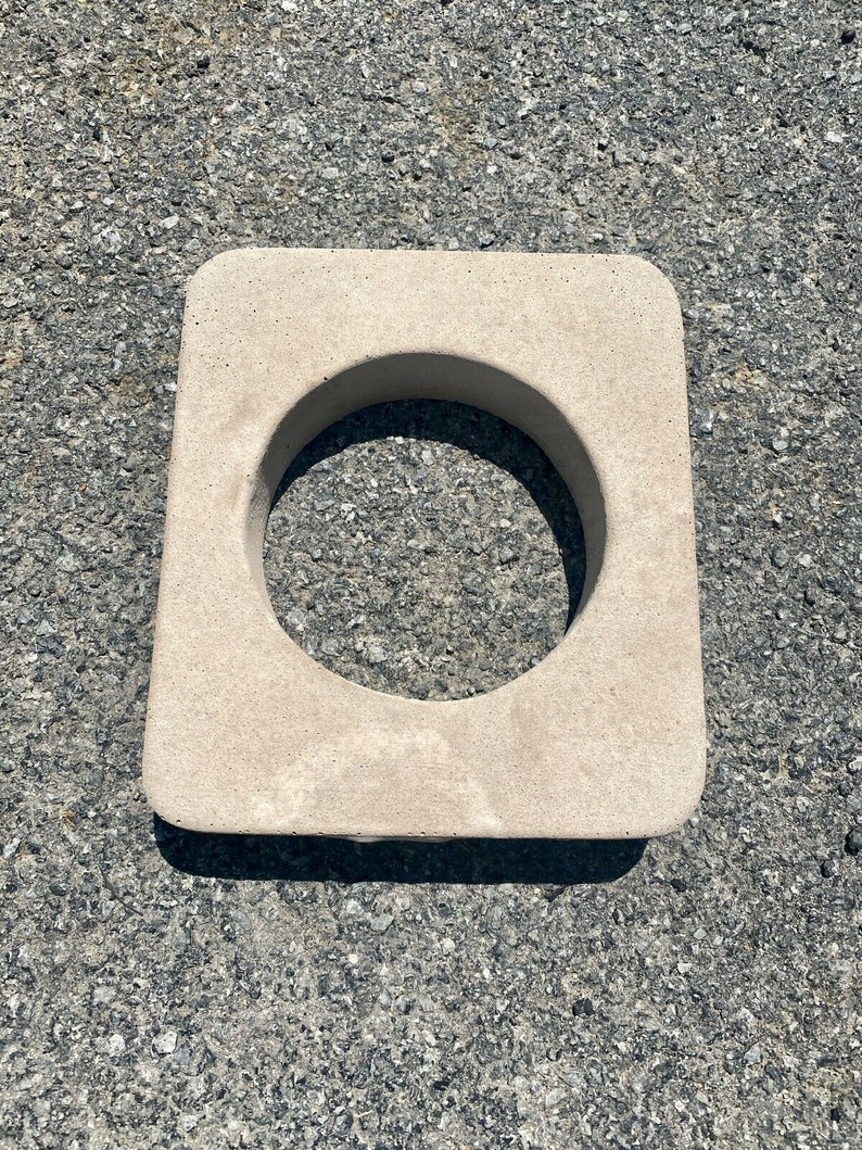 Single Gang CIRCLE Receptacle Outlet Box Smooth Manufactured Stone ...