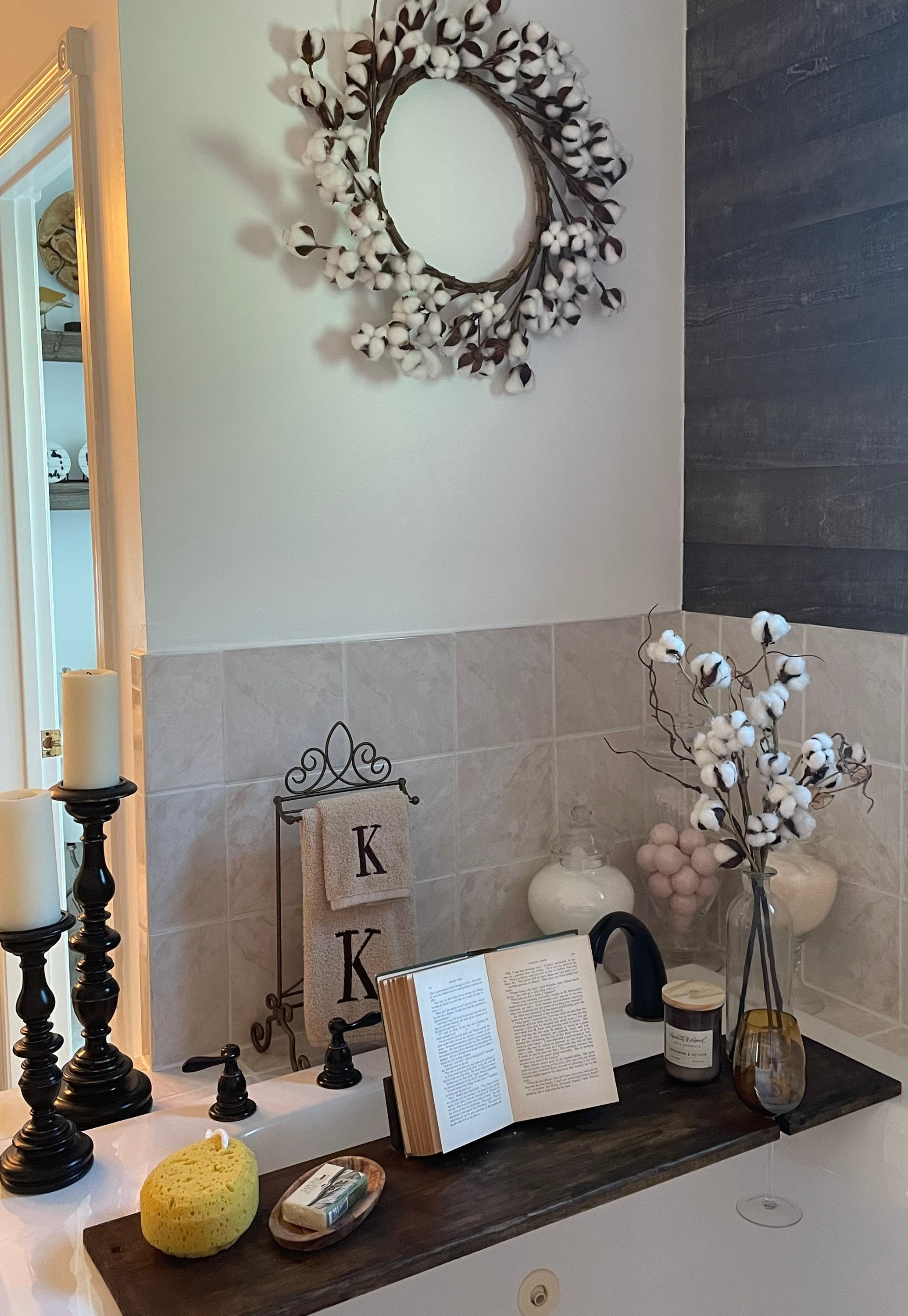 Simple Bath Caddy/ Spa Table/ Bath Tray/ Bath Table/ Bathtub Caddy ...