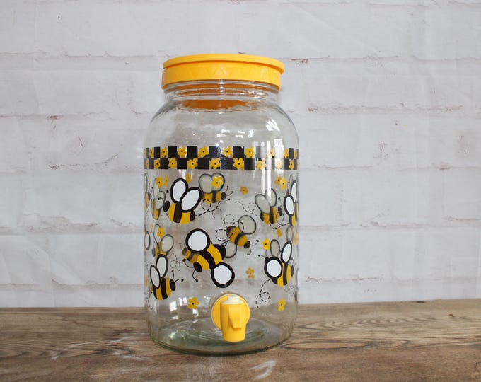 Bumble Bee Gallon Beverage Container Push Button Dispenser Lemonade ...