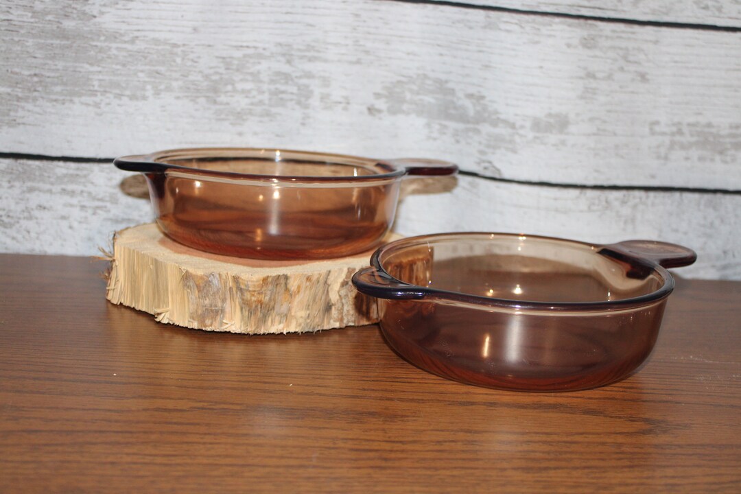 2 Vision Grab-it Corning Ware Casserole Dish Small Serving Great for ...