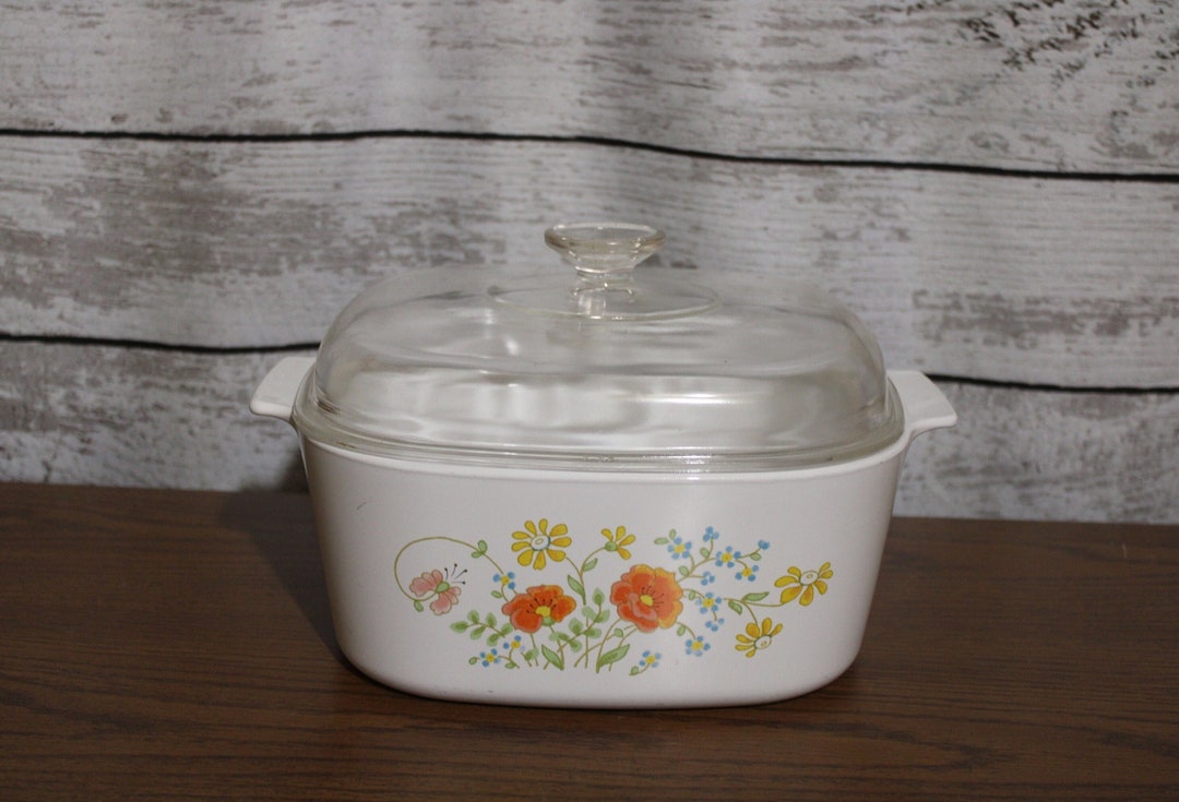 5 Quart Wildflower Corning Ware Vintage Casserole Dish Large - Etsy