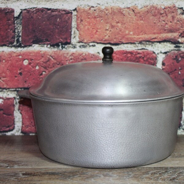 Vintage Aluminum Roaster With Lid - Etsy
