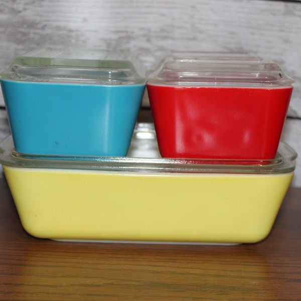 Pyrex Refrigerator Set - Etsy