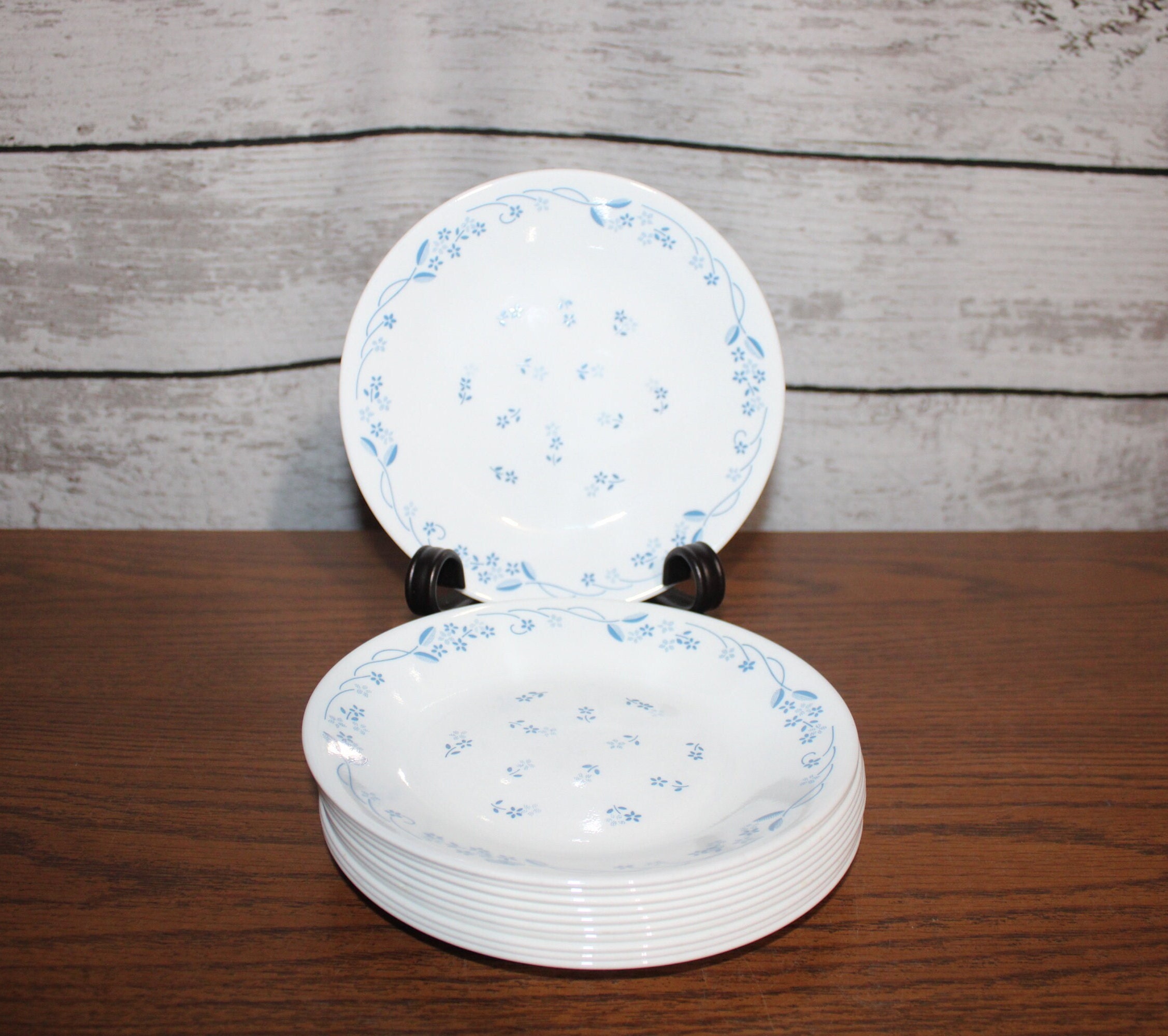 Provincial Blue Corelle Bread and Butter Plate Desert Dishes Set of 11 ...