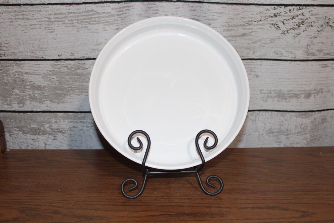 French White Corning Ware Round F-3-B Quiche 10 Inch Baking Dishes 24cm ...