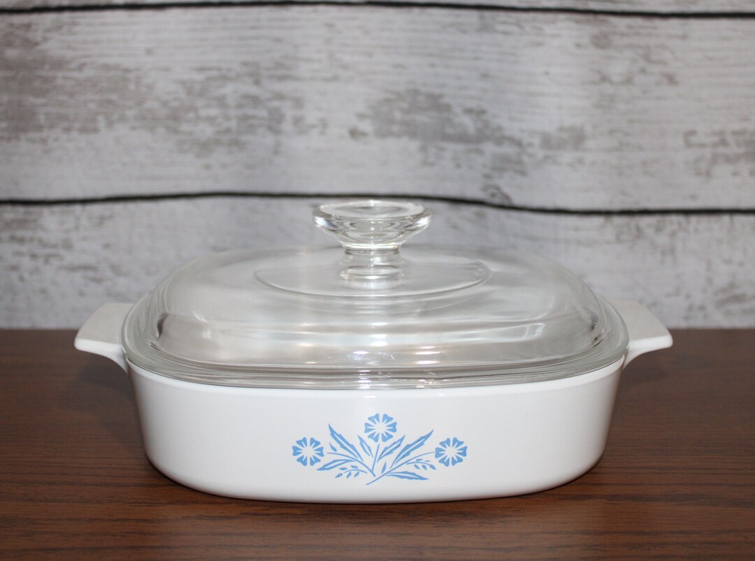 Blue Cornflower Corning Ware 8x8x1 3/4 Inches A-8-B Casserole Dish - Etsy