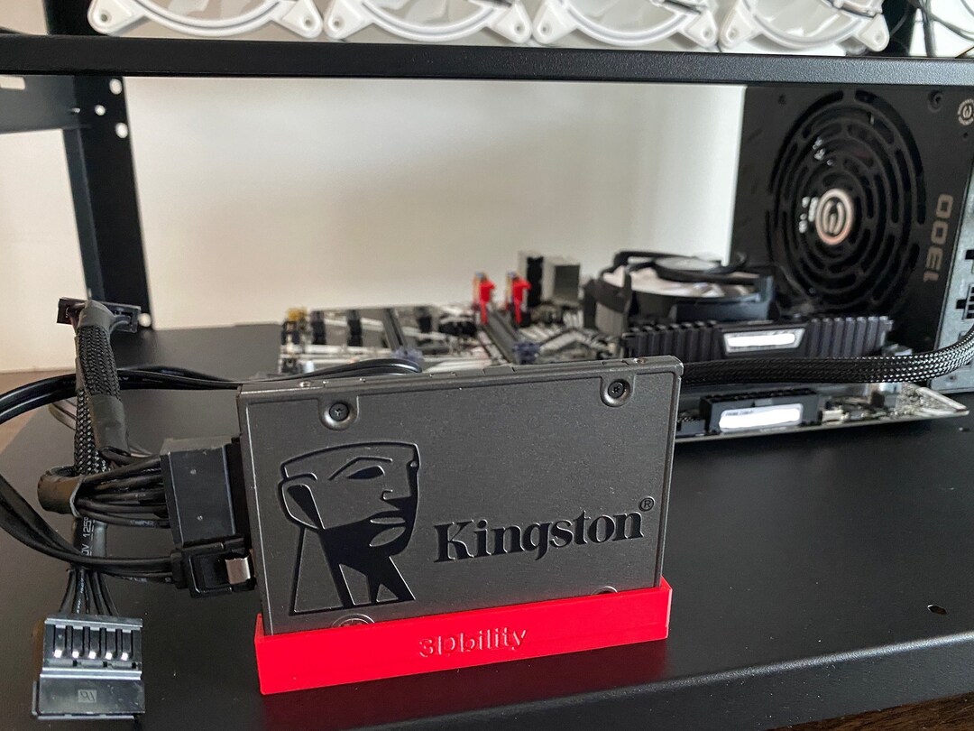 2.5" SSD Holder for Mining Rig // M3 Mounting Nuts // 3D Printed // - Etsy