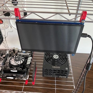 Wire Rack Mining Rig Screen Hanger // M3 Nuts and Bolts // 2-pack // 3D ...