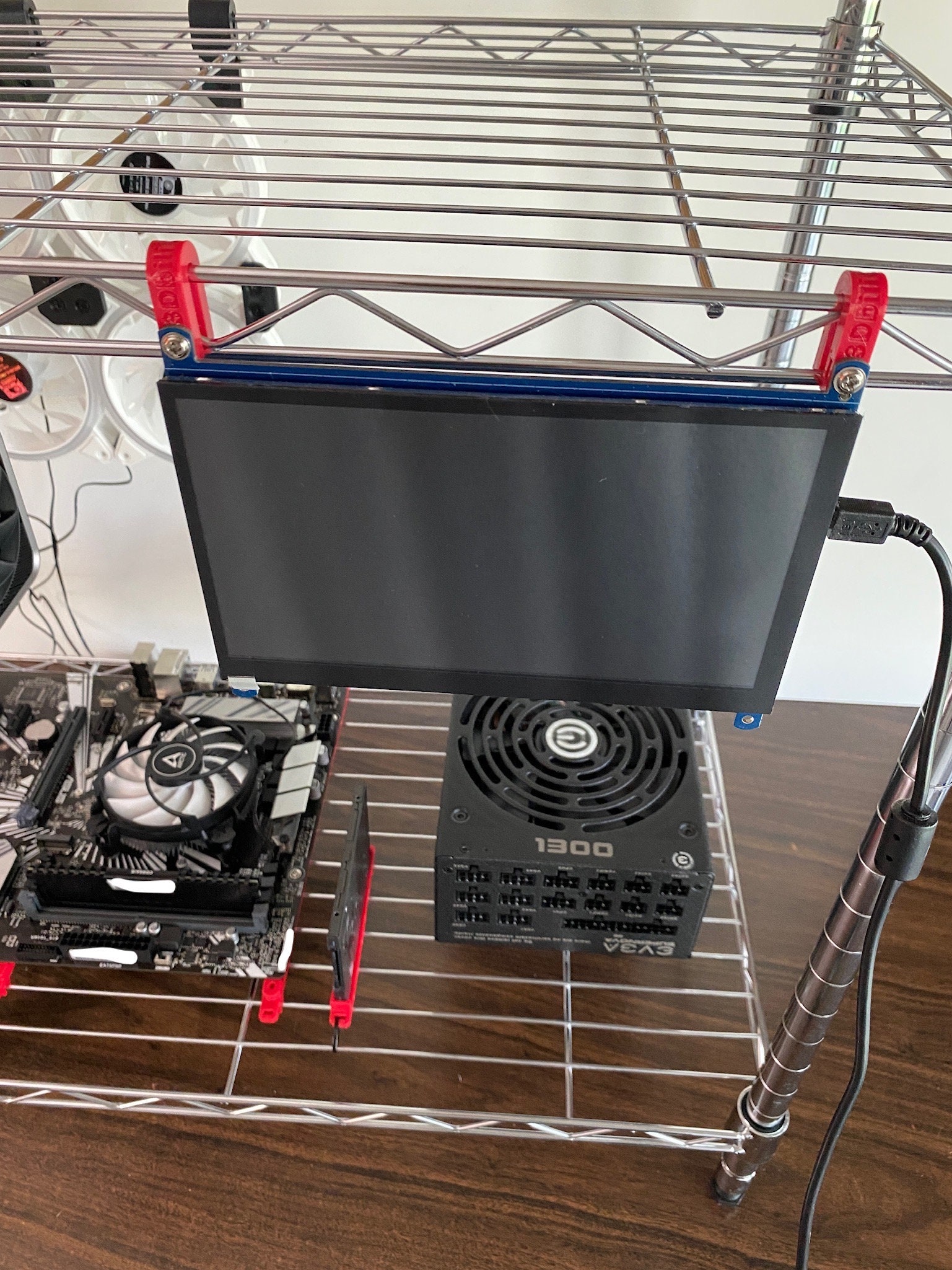 Wire Rack Mining Rig Screen Hanger // M3 Nuts and Bolts // - Etsy