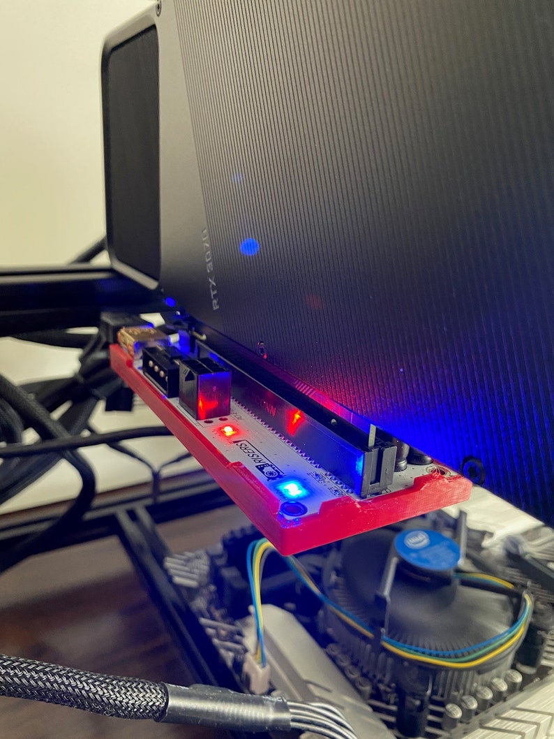 GPU Riser Cover // Mining Rig // 8-capacitor // 3D Printed // - Etsy