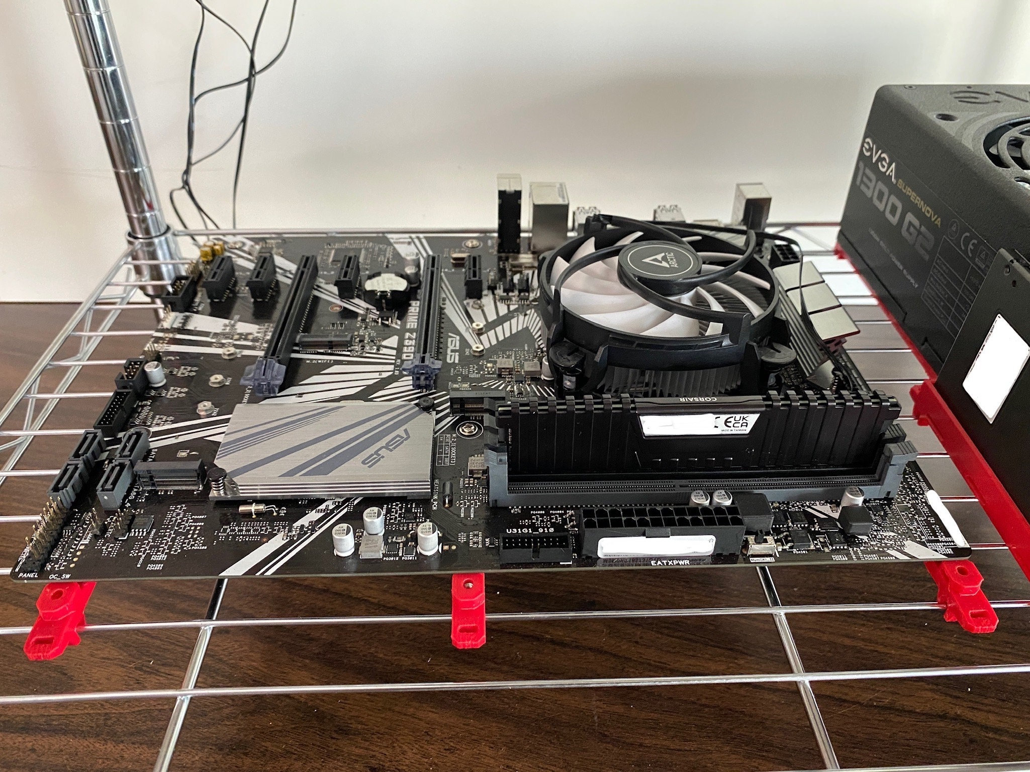 Wire Rack Motherboard Standoffs and Hangers for Mining Rig Shelf ...