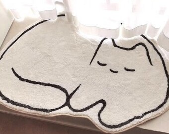 Cute Cat Rug Carpet - Etsy