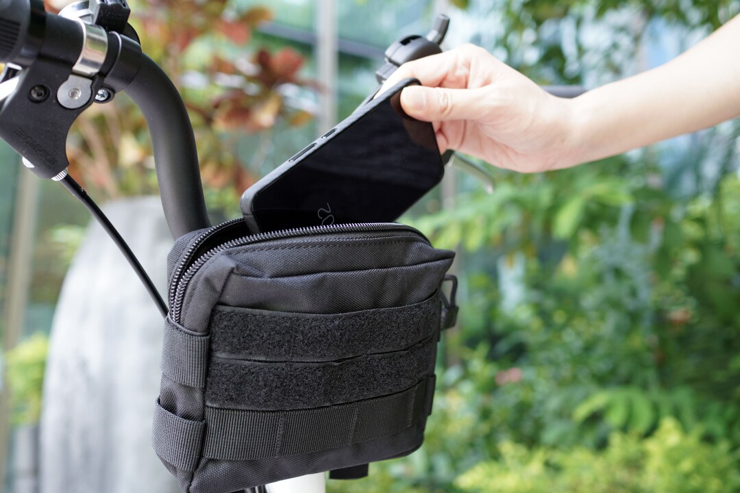 Brompton Handle-mounted Utility Bag, Multi-purpose Bike Storage ...