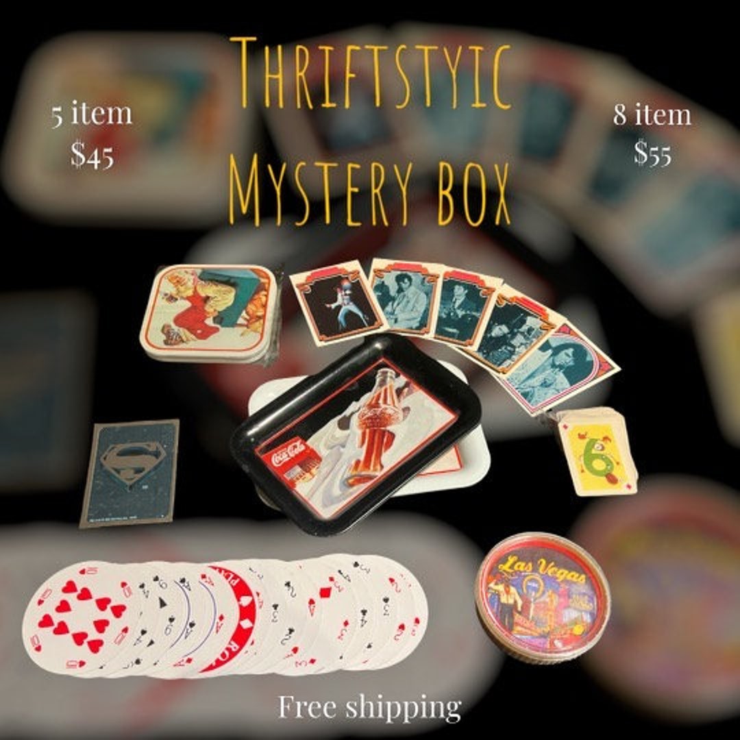 Vintage Thrift Antique Mystery Box - Etsy