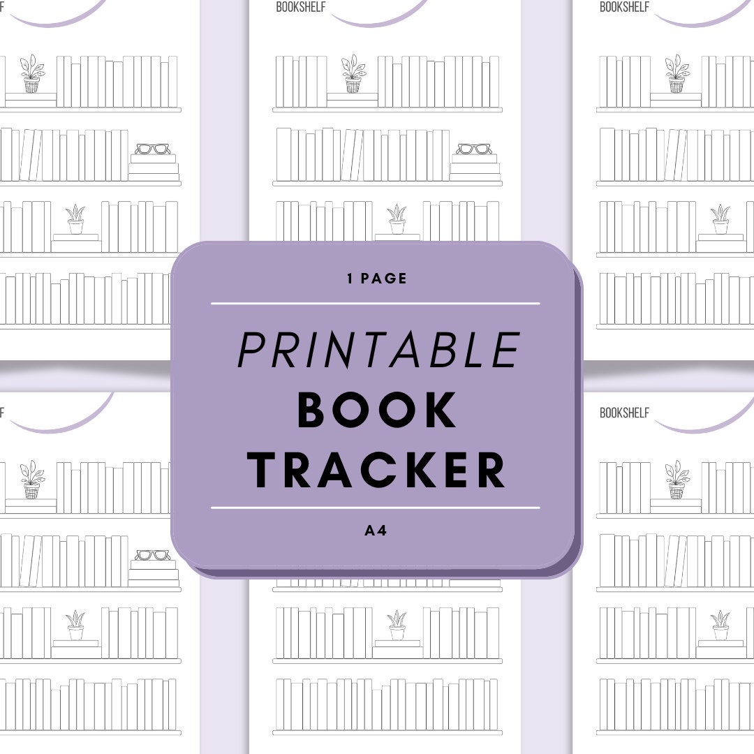 Bookshelf Printable Template, Books to Read, Books I've Read, Book ...