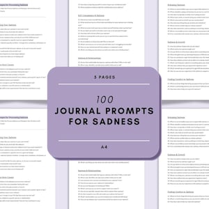 100 Journal Prompts for Processing Sadness – Navigate Your Emotions ...