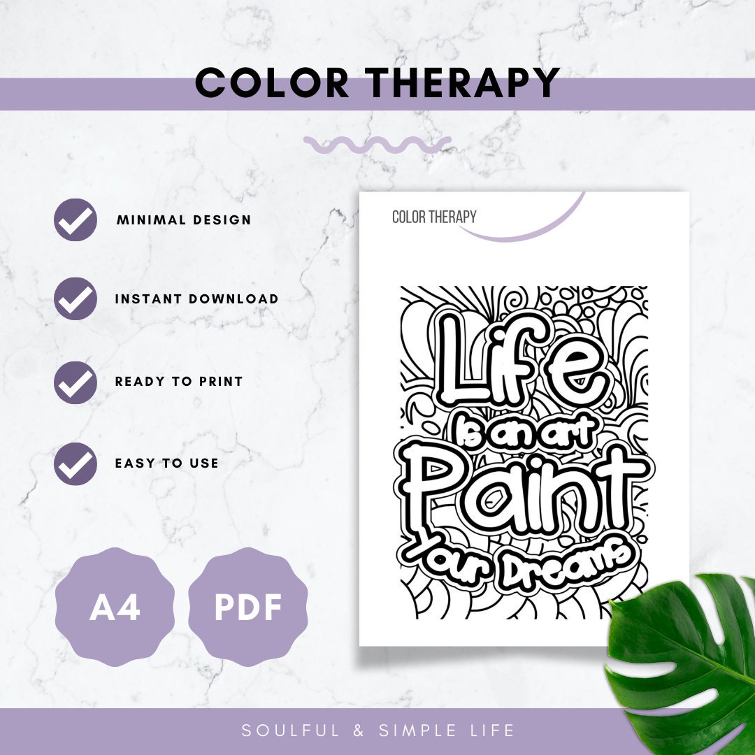 Color Therapy Coloring Pages Printable / Printable Coloring Sheets ...