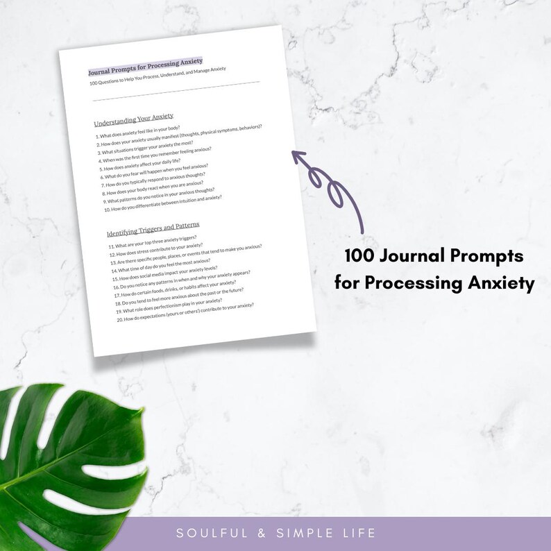 100 Journal Prompts for Processing Anxiety – Understand, Manage & Find ...