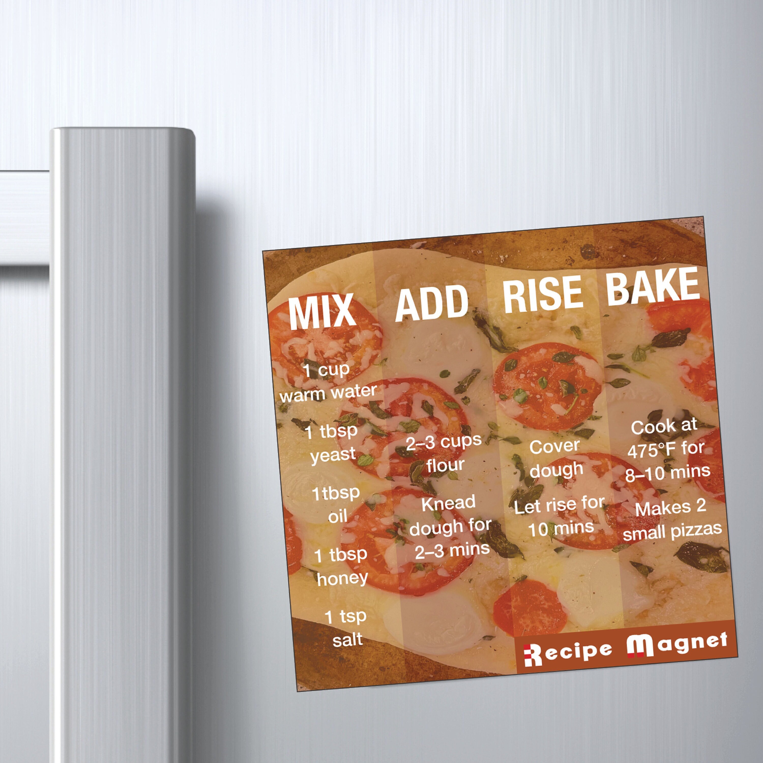 Pizza Dough Recipe Magnet | Recipe Magnet - Etsy