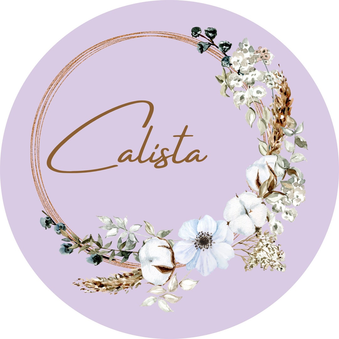 Calista Labels: Versatile Circle Logo Stickers for Every - Etsy