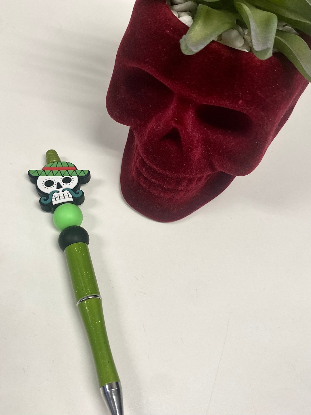 Sugar Skull Pens Skull Pen Day of the Dead Pen Dia De Los Muertos Pen ...