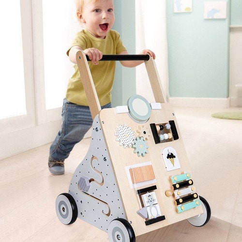 Kids Wooden Baby Push Walker Push and Pull Learning Walking - Etsy