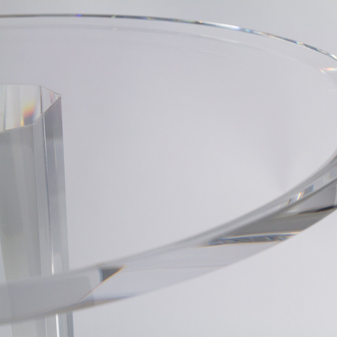 Handmade Transparent Side Table, Luxury Cocktail Drink Table, Sofa ...