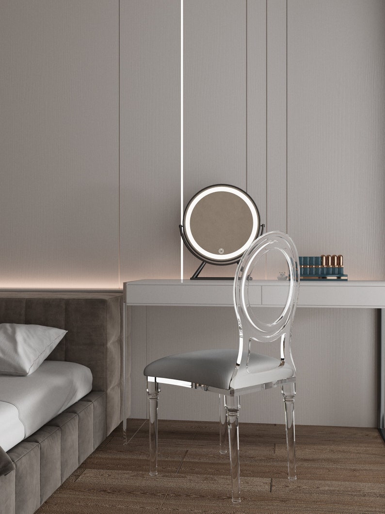 Acrylic Dining Chair Dressing Chairs Clear Crystal Chairs - Etsy