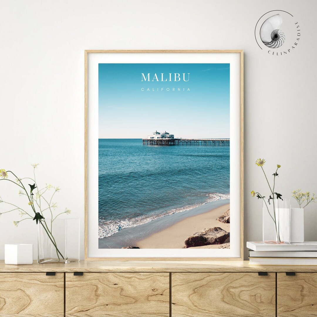 Malibu California, Malibu Beach Digital Print, Malibu Beach Photo ...