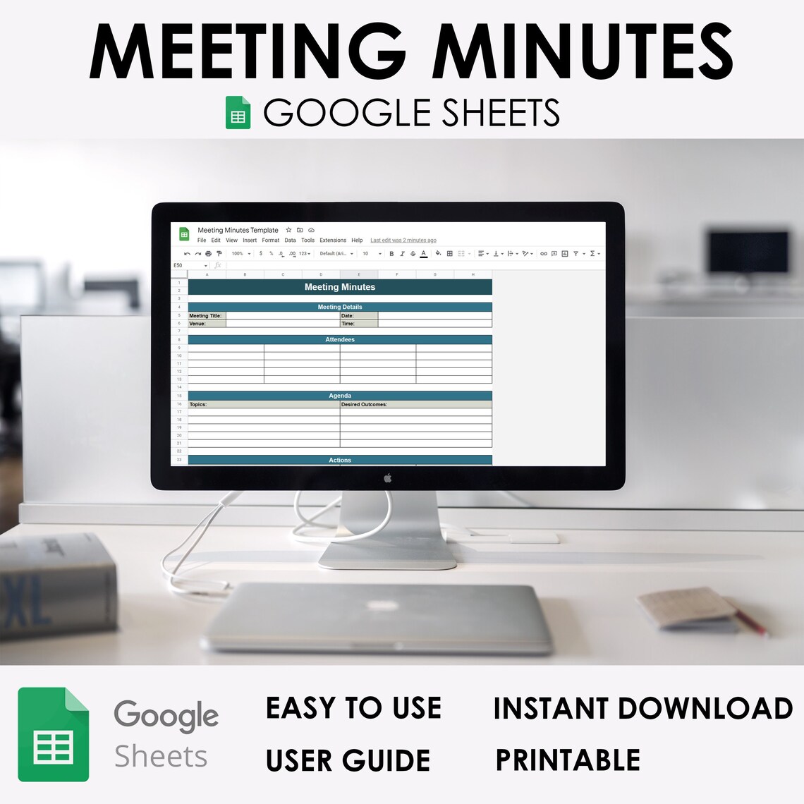 Meeting Minutes, Meeting Notes, Minutes Template, Meeting Notes ...