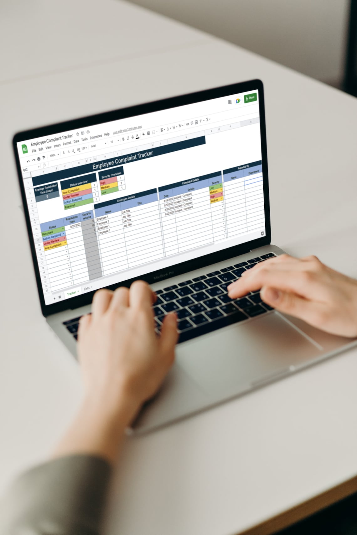 Employee Complaint Tracker, Employee Behavior Tracker, Complaint ...