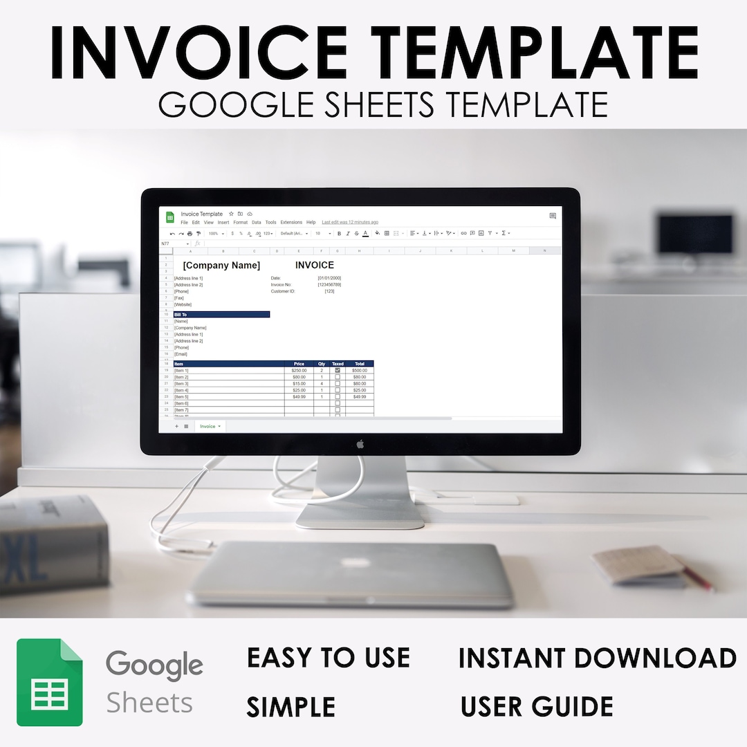 Invoice Template, Google Sheets Invoice, Google Sheets Invoice Template ...