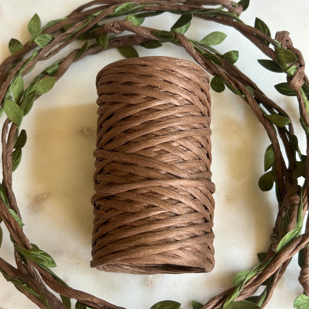 Flower Crown DIY Floral Wire for Flower Crown Making Dark Brown Faux ...