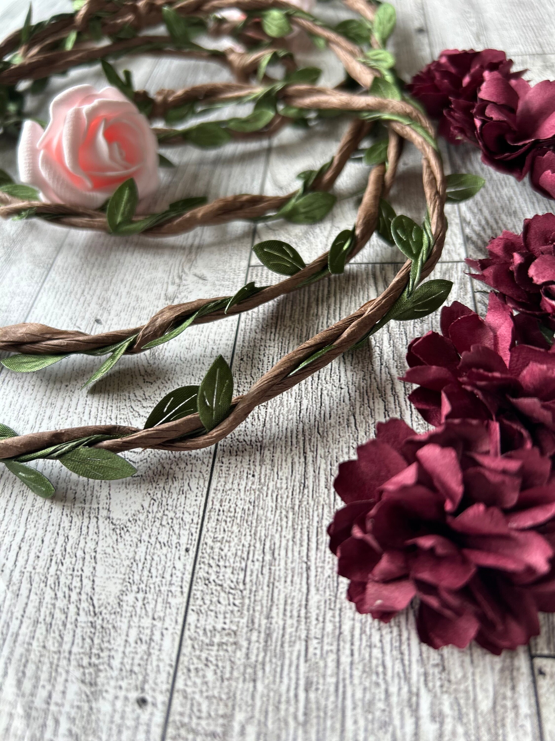 DIY Flower Crown Base Floral Crown Blank Base Flower Crown Vines Add ...