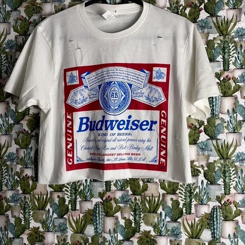 Brand New Distressed Budweiser King of Beers Graphic Ladies - Etsy