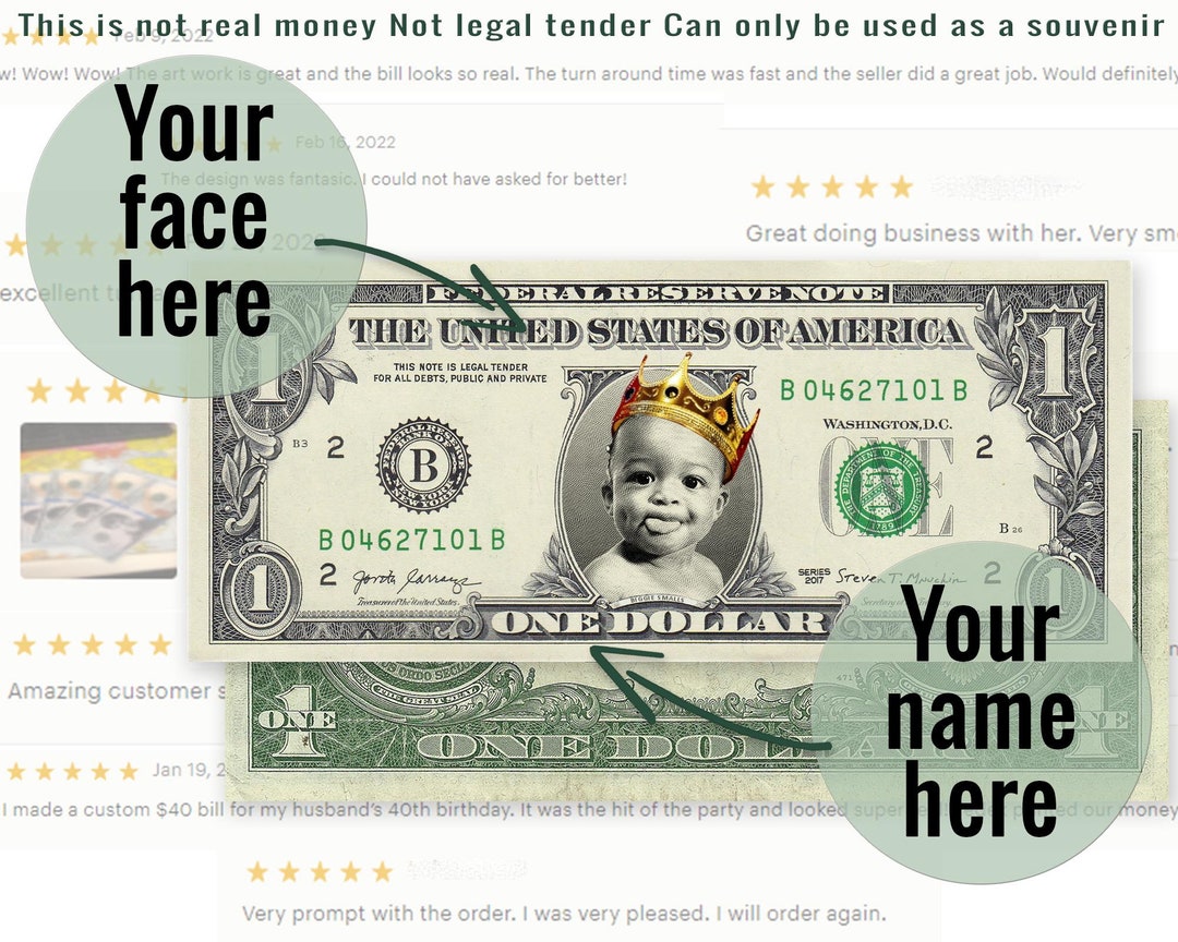 Big One First Birthday Money Biggie Smalls 1st Birthday Dollar Digital ...