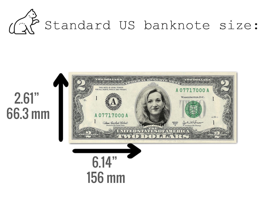 Custom Dollar Bill Personalized Dollar Digital Custom Fake - Etsy