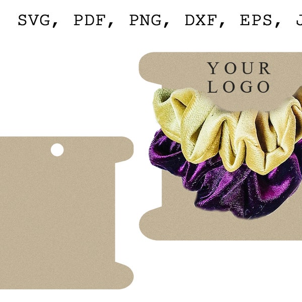 Scrunchie Cardboard Holder Custom - Etsy