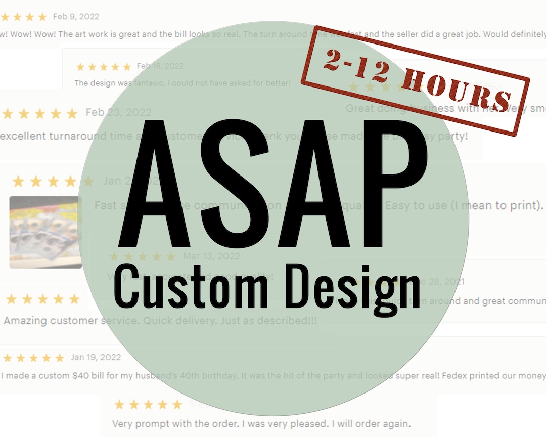 ASAP Ready in 2-12 Hours Rush Order - Etsy