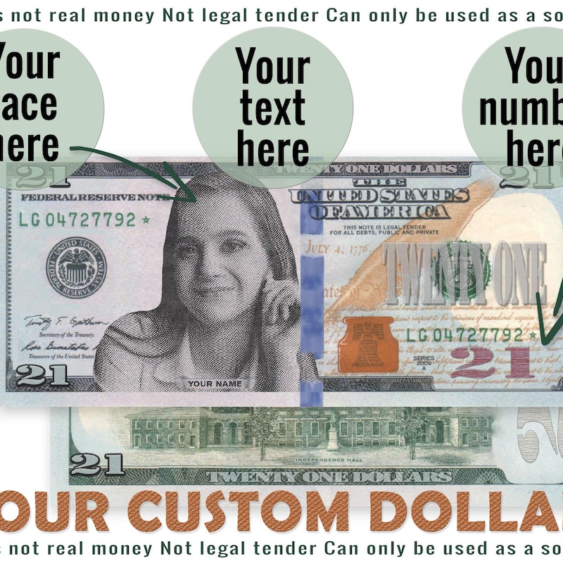 Your Face on Money - Etsy