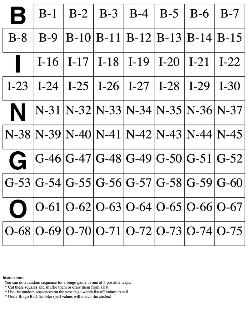 1000 Bingo Cards - A4 & US Letter Format - 1 or 4 Cards per Sheet - Etsy