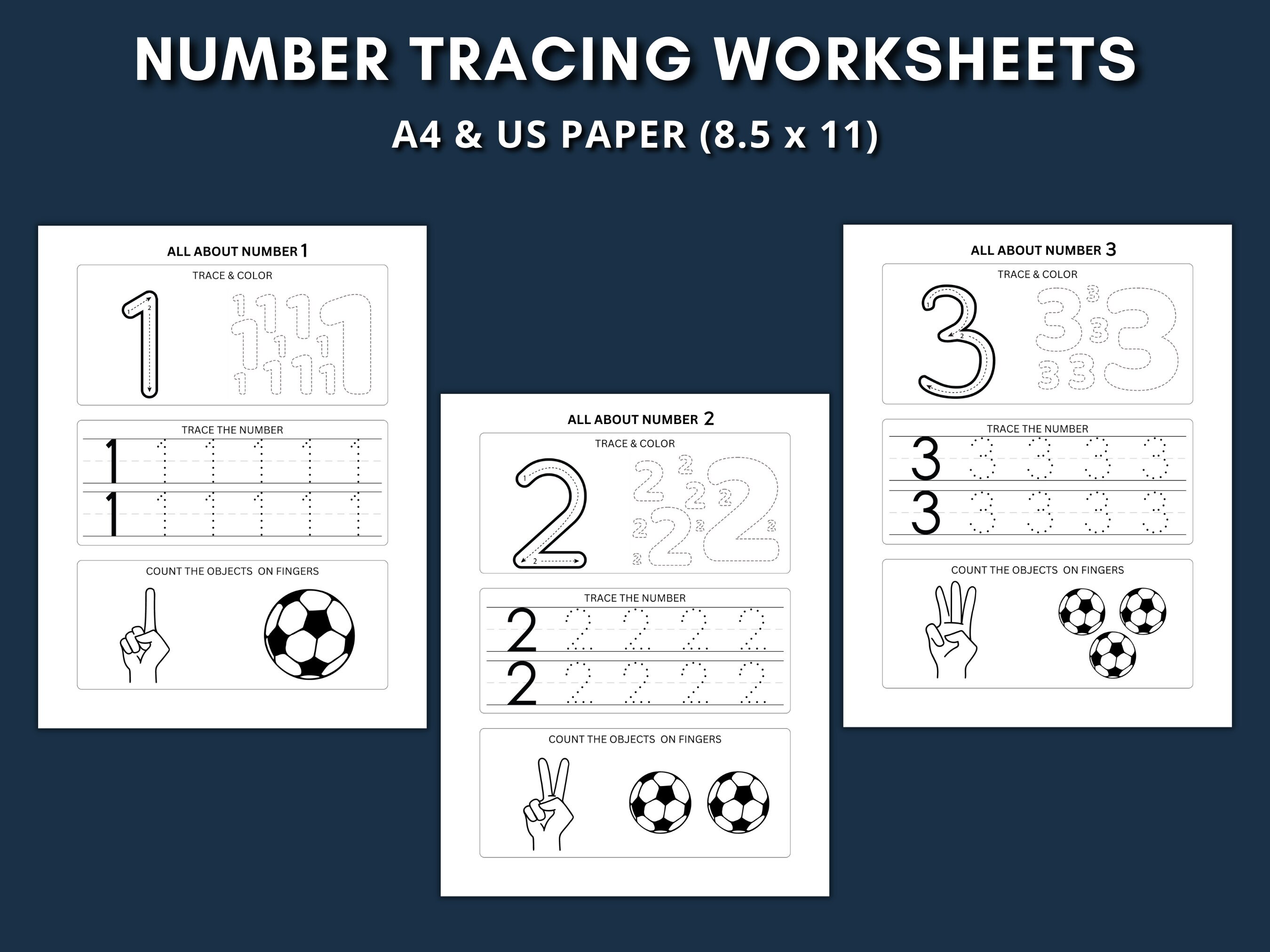 Alphabet Tracing Worksheets for Preschool, Alphabet Sounds ...